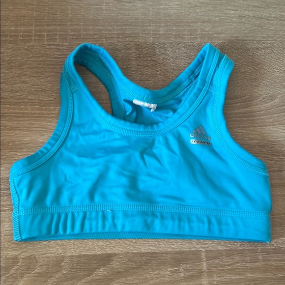 adidas | Intimates & Sleepwear | Adidas Aqua Blue Sports Bra | Poshmark